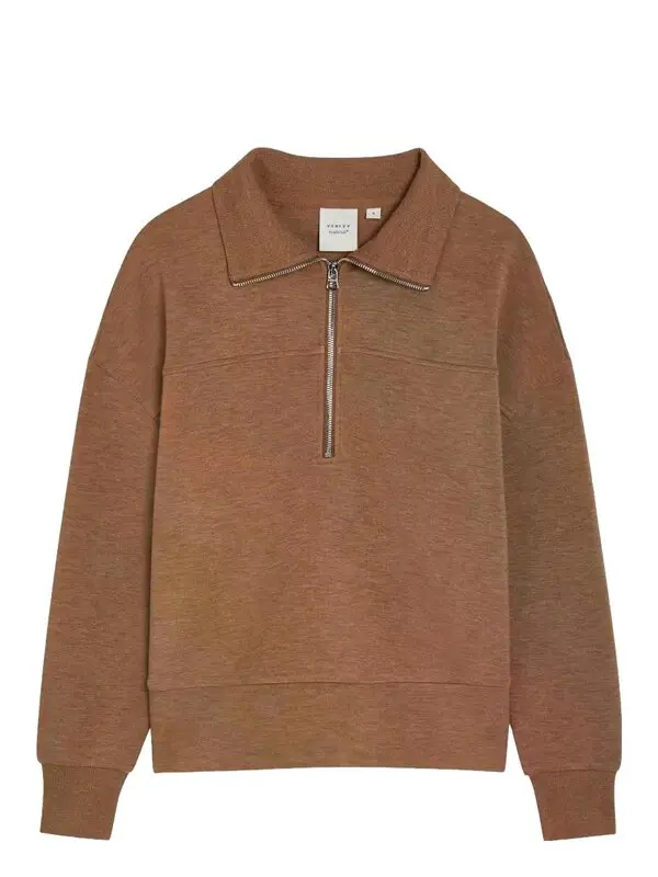 Varley Kayleigh Half-zip Top - Brown