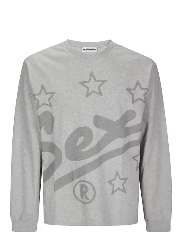 CARNE BOLLENTE Print Long-sleeve T-shirt - Grey