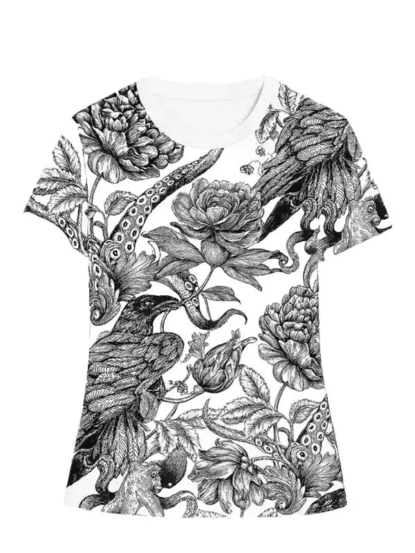 John Richmond Floral-print T-shirt - White
