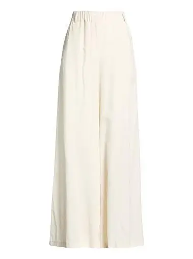 KAOS JEANS Wide-leg Viscose-linen Pants - Off White
