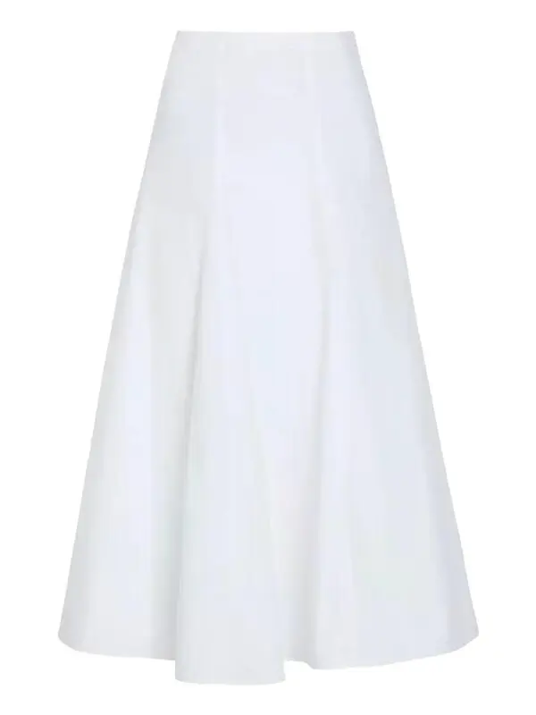 Jacquemus Panelled Flared Midi Skirt - White