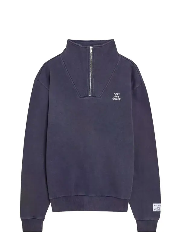 GALLERY DEPT. Half-zip Cotton Sweatshirt - Blue