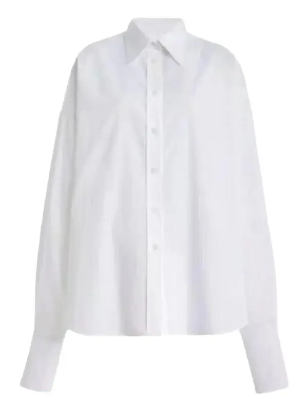 Brandon Maxwell Buttoned Long-sleeved Shirt - White