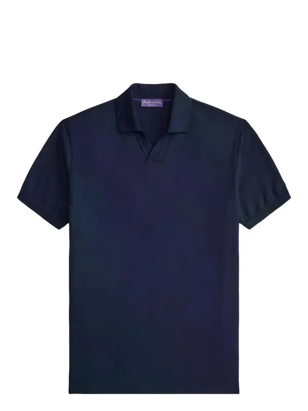 Ralph Lauren Purple Label Polo-collar T-shirt - Blue