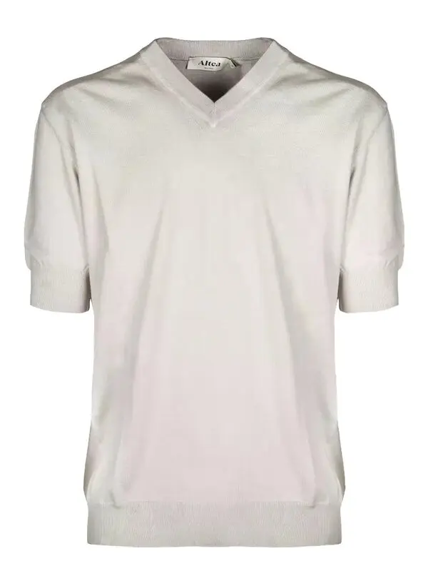 Altea V-neck Short-sleeve T-shirt - Neutrals