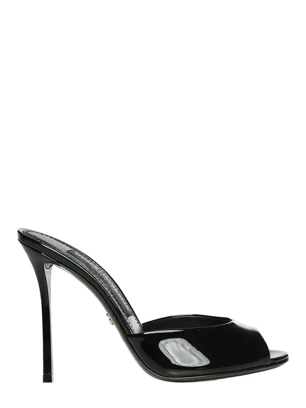 Dolce & Gabbana Keira Leather Sandals - Black