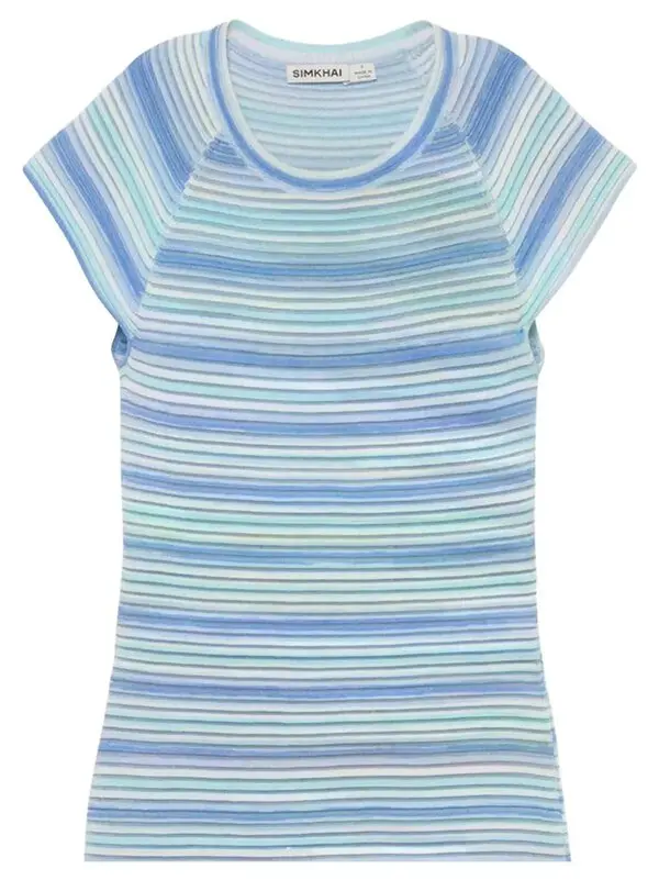 Simkhai Striped Midi Dress - Blue
