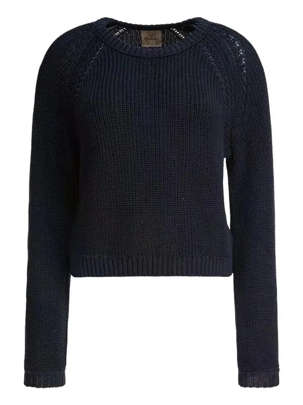 RAKKI Cecile Open-work Sweater - Blue