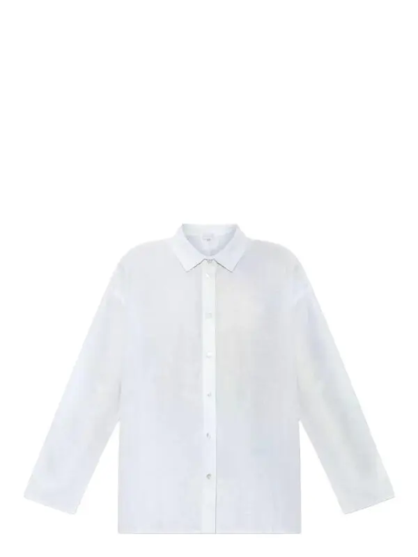 Hanro Drop-shoulder Button-up Shirt - White