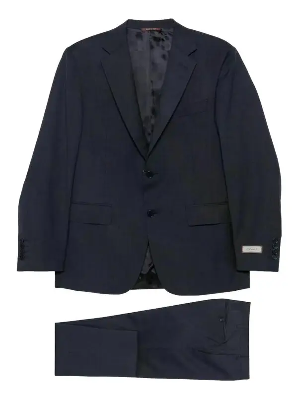 Canali Notched Lapel Two-piece Suit - Blue