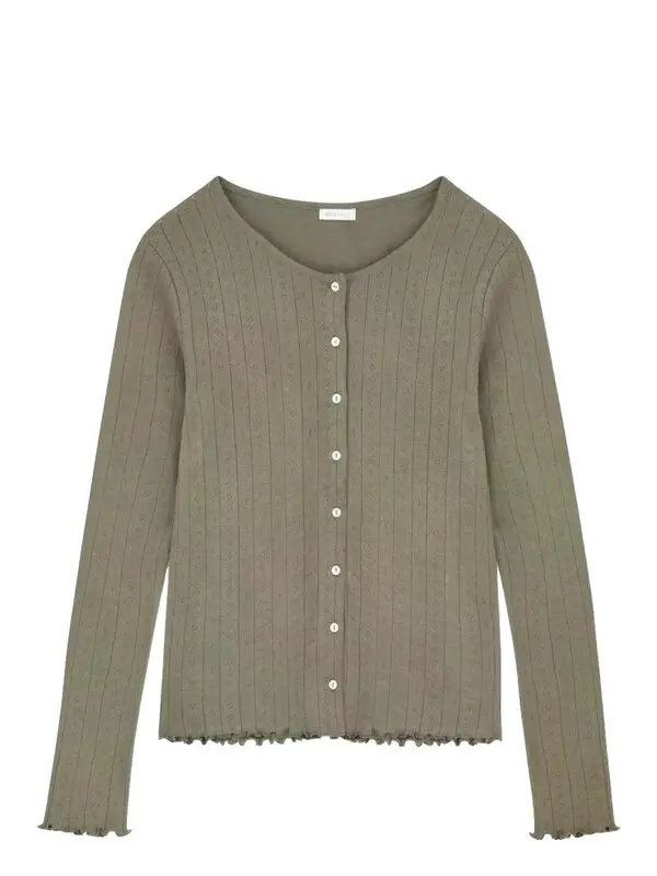 SKALL STUDIO Edie Cotton Cardigan - Green