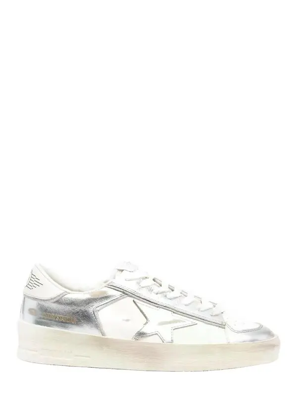 GOLDEN GOOSE Stardan Laminated Sneakers - White