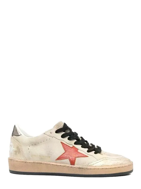 GOLDEN GOOSE Ball Star Suede Sneakers - Neutrals