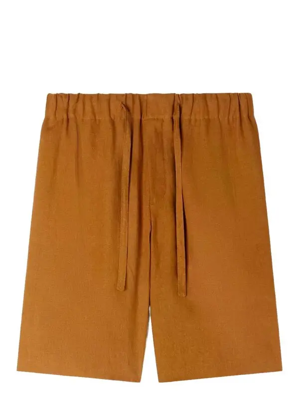 Sandro Relaxed Drawstring Shorts - Brown