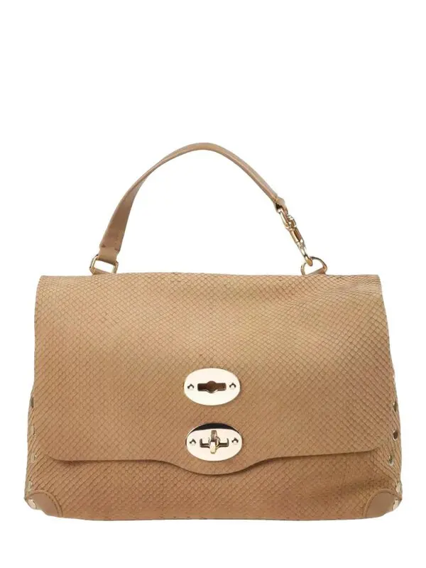 ZANELLATO Small Postina Studded Shoulder Bag - Neutrals