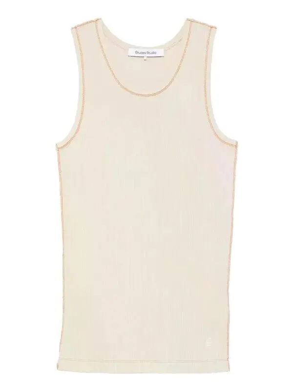 Études Studio Ribbed Knit Tank Top - Neutrals