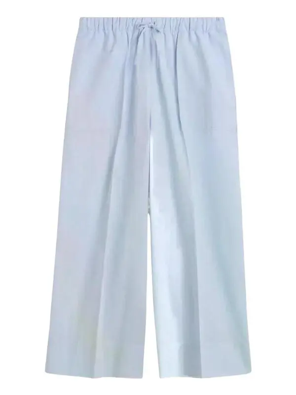 TOTEME Drawstring Palazzo Pants - Blue