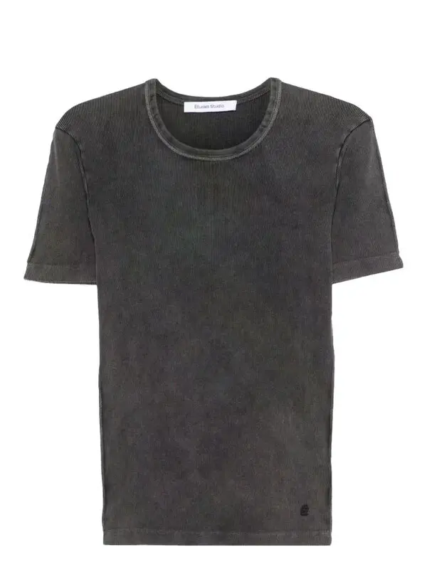 Études Studio Crew-neck Rib T-shirt - Black