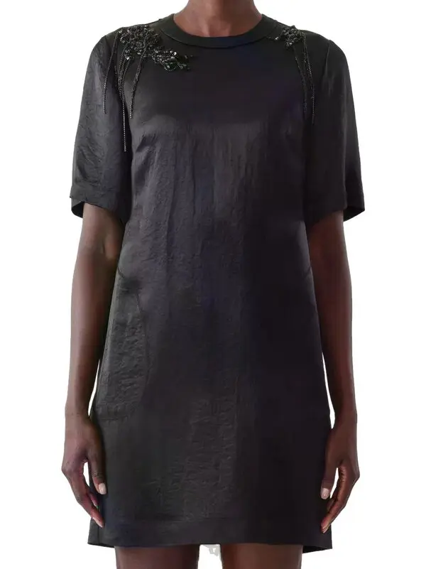 JASON WU Short-sleeve Mini Dress - Black