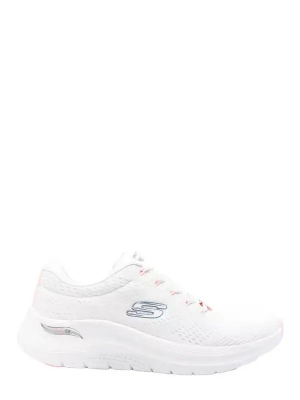Sketchers Arch Fit 2.0 Big League Logo Sneakers - White