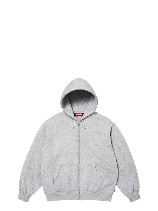 Supreme Cut-out Zip-up Hoodie - Grey