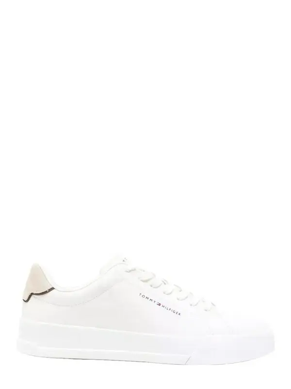 Tommy Hilfiger Leather Sneakers - White