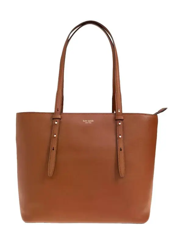 Kate Spade New York Leather Tote Bag - Brown