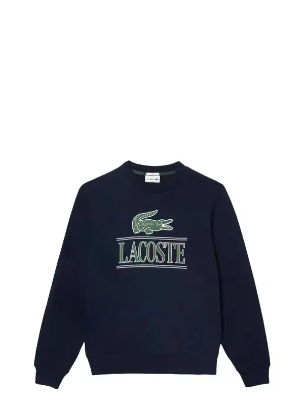 Lacoste Logo Crew-neck Sweatshirt - Blue