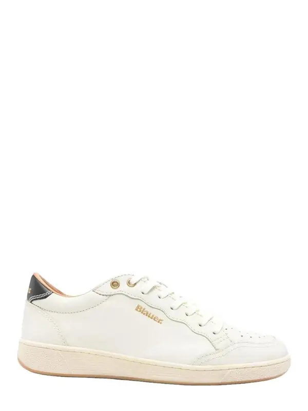 BLAUER. Leather Sneakers - Neutrals