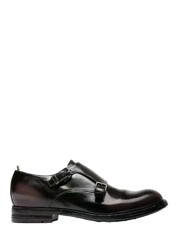 Officine Creative Buckle-strap Monk Shoes - Brown