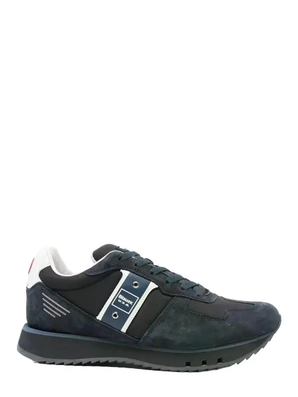 BLAUER. Yono Leather Sneakers - Blue