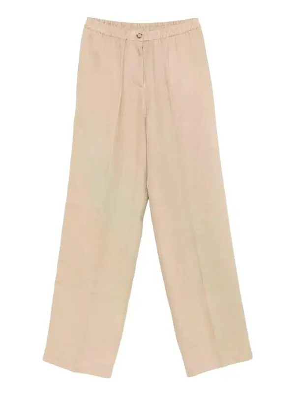 MANUEL RITZ Button Trousers - Neutrals