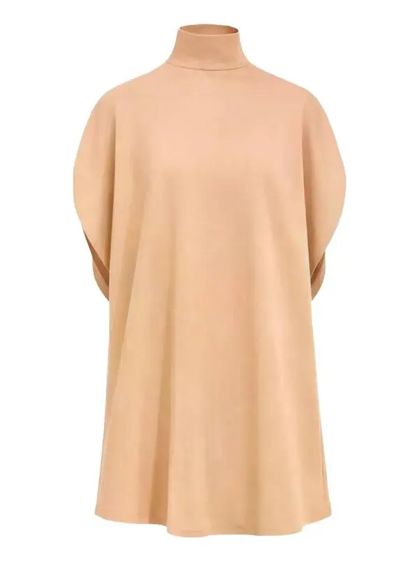 GLORIA COELHO Funnel-neck Top - Neutrals