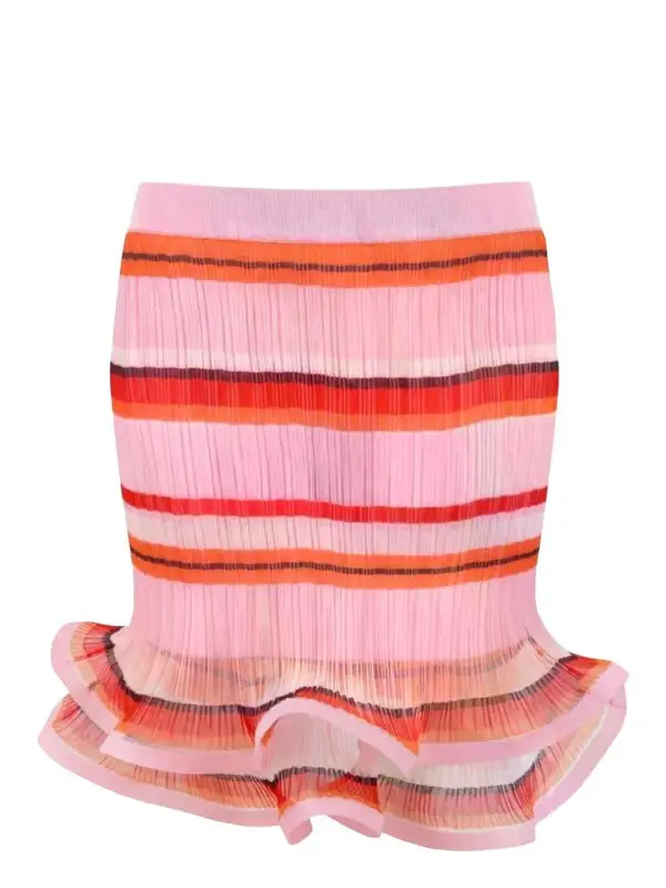 Simkhai Striped Mini Skirt - Pink