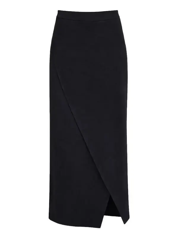GLORIA COELHO Asymmetrical Skirt - Black