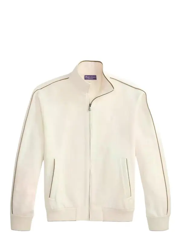Ralph Lauren Purple Label Logo Zipped Jacket - Neutrals