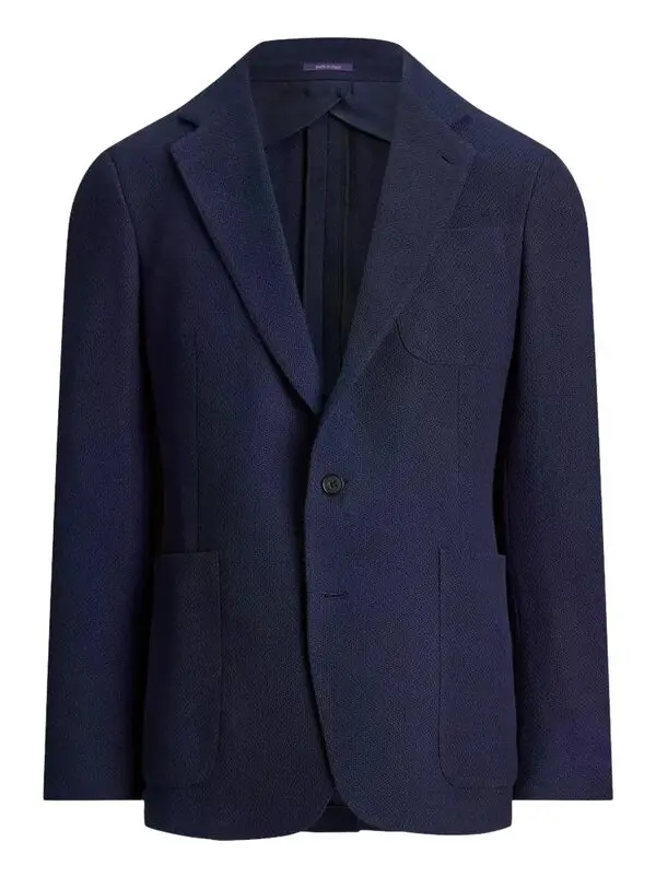 Ralph Lauren Purple Label Buttoned Blazer - Blue