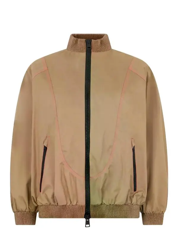 Herno Zip-up High-neck Bomber Jacket - Neutrals