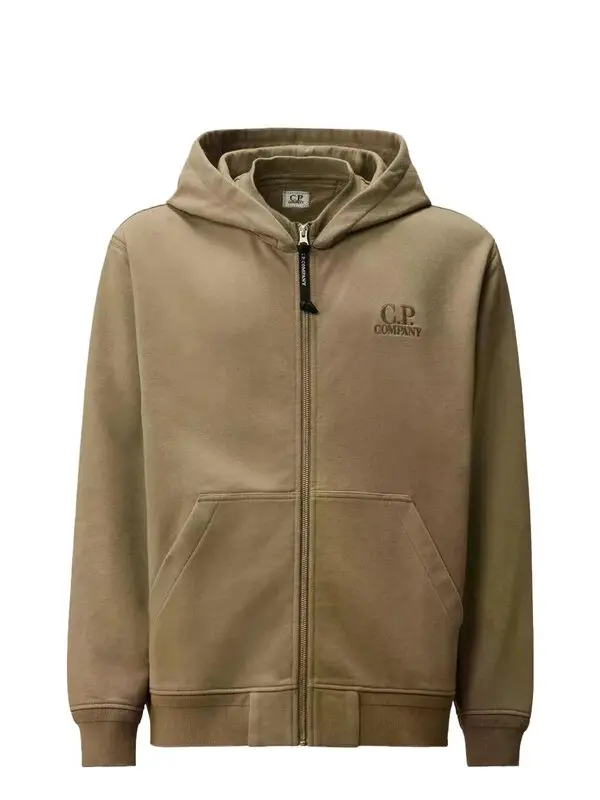 C.P. COMPANY Zip-up Hoodie - Neutrals