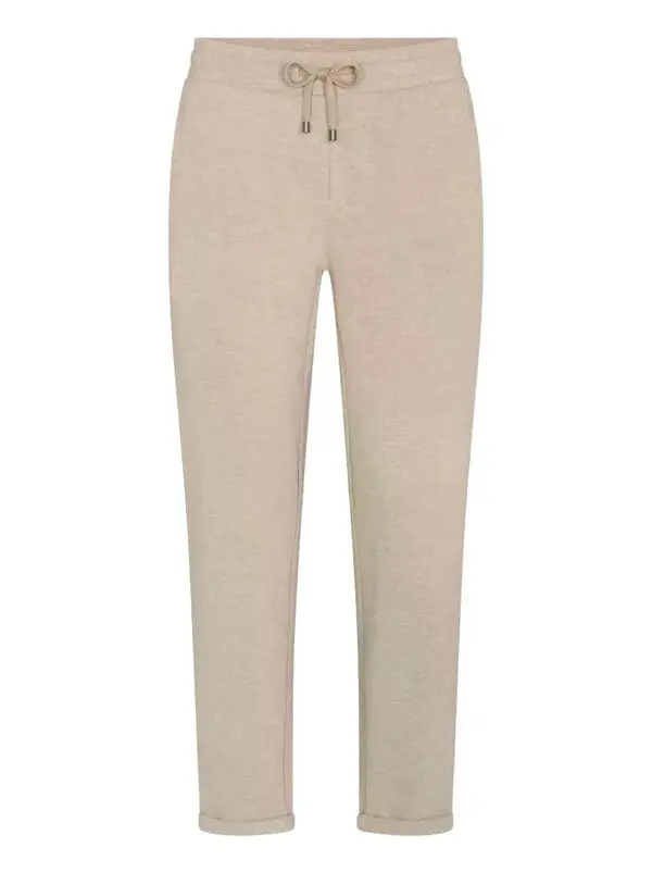 JUVIA Drawstring-waist Track Pants - Neutrals