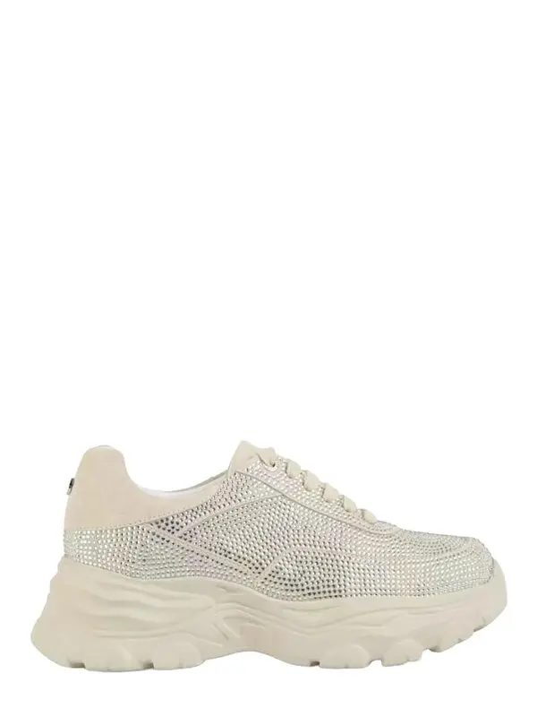 MARCCAIN Rhinestone Embellished Sneakers - White