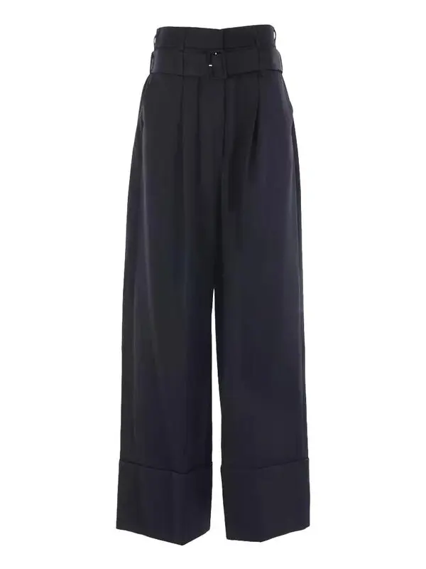 Simone Rocha Belted Pleated Trousers - Black