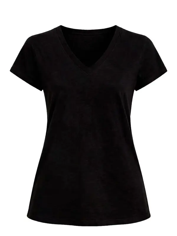 Velvet By Graham & Spencer V-neck T-shirt - Black