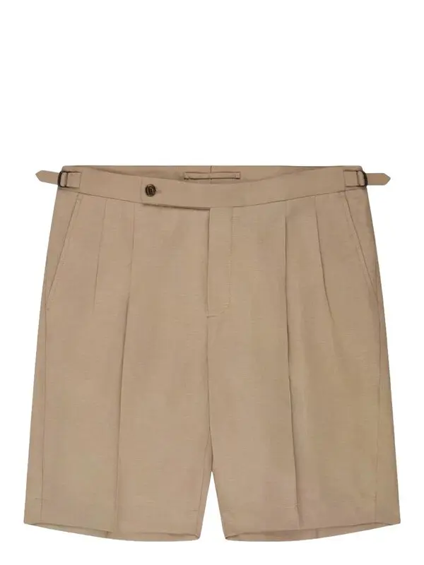 SLOWEAR Pleated Extended-waistband Shorts - Neutrals