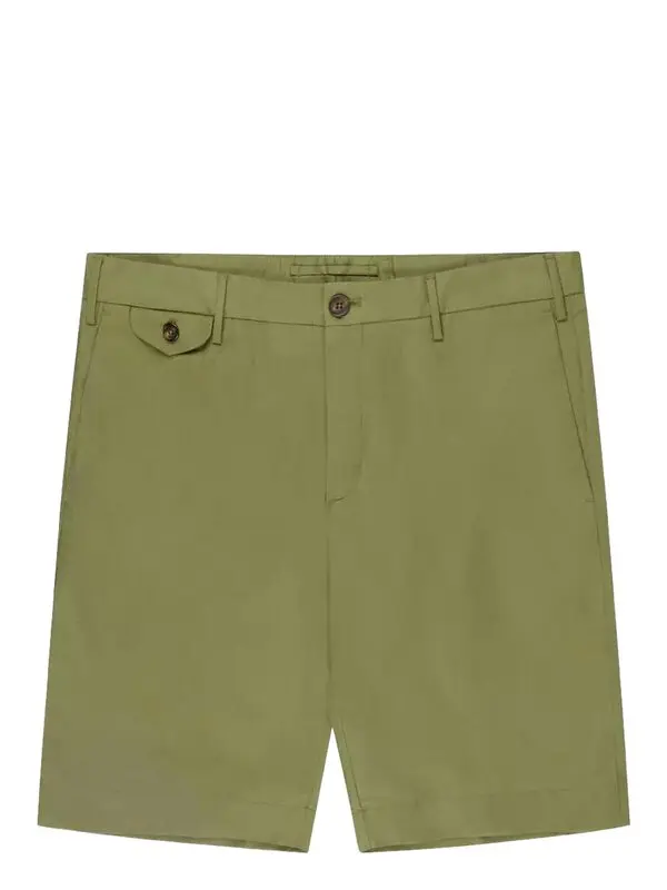 SLOWEAR Flap-detail Bermuda Shorts - Green