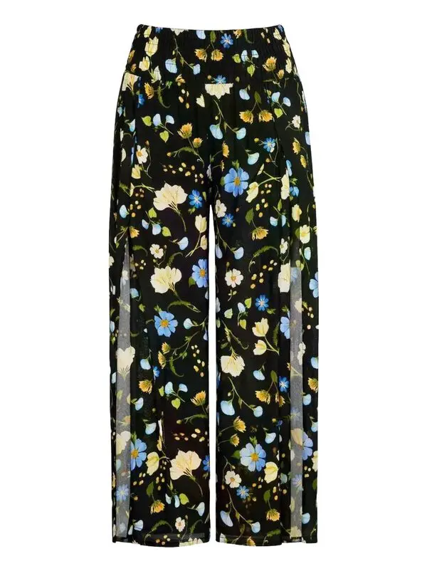 Seafolly Floral Print Trousers - Black