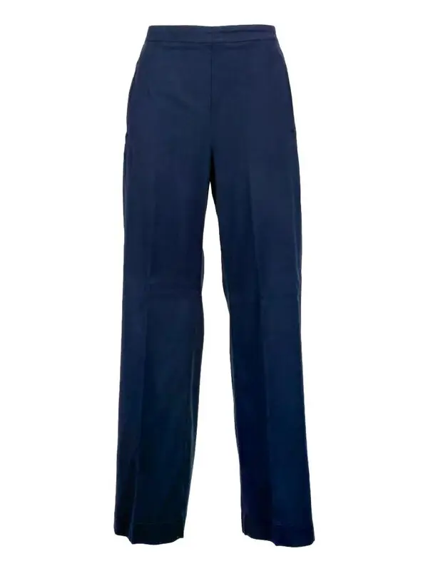 VIA MASINI 80 Straight-leg Trousers - Blue