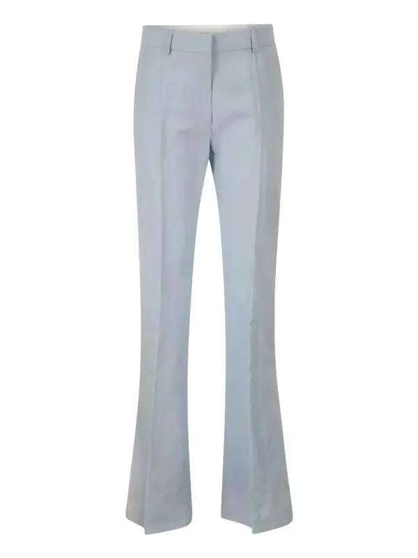 Sportmax Flared Flat-front Trousers - Blue