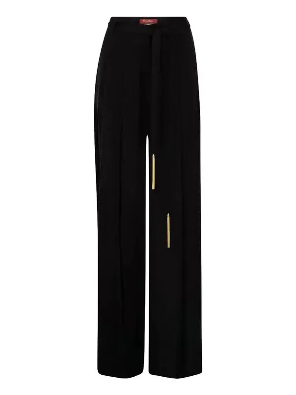 Max Mara Tassel Belt Trousers - Black
