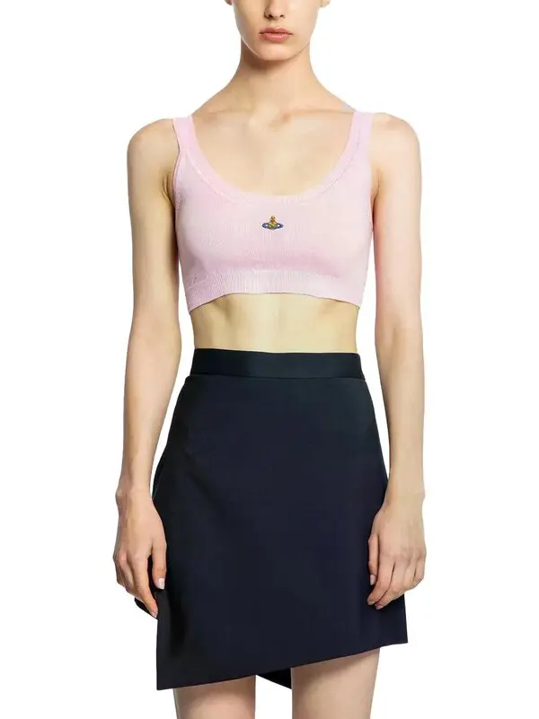VIVIENNE WESTWOOD Embroidered Tank Top - Pink